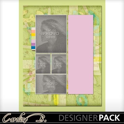 Digital Scrapbooking Kits | 1 2 3 11x8 Album 4-(carolnb) | Babies ...