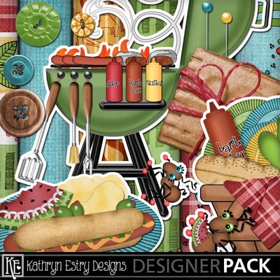 Digital Scrapbooking Kits | Cookout Ant-ics Bundle-(Kathryn) | Camping ...