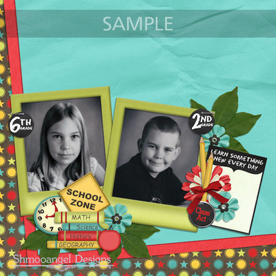 Digital Scrapbooking Kits | Make The Grade-(Shmoang) | Kid Fun, School ...