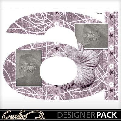 Digital Scrapbooking Kits | Album Page 8x11 Number 6-(carolnb ...