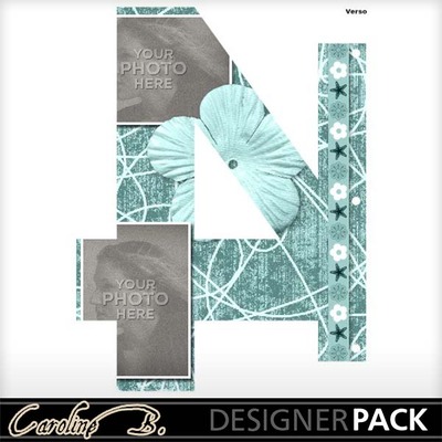 Digital Scrapbooking Kits | Album Page 11x8 Number 4-(carolnb ...