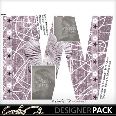 Digital Scrapbooking Kits | Album Page 8x11 Letter W-(carolnb ...