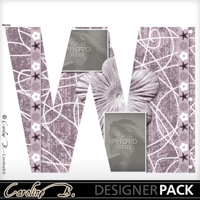 Digital Scrapbooking Kits | Album Page 8x11 Letter W-(carolnb ...