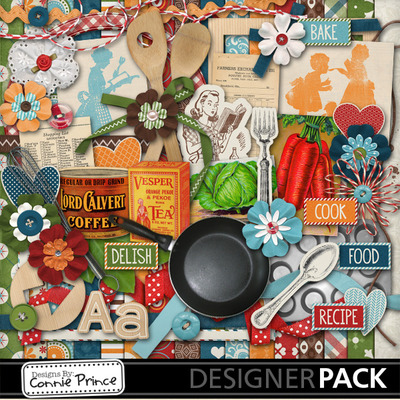 Digital Scrapbooking Kits | Kiss The Cook-Combo-(cprince) | Everyday ...
