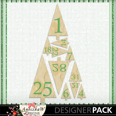 Digital Scrapbooking Kits | December Daily Numbers2-(aniaw ...