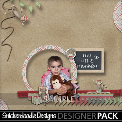Digital Scrapbooking Kits | Monkey Business-(Snicker) | Animals - Pets ...
