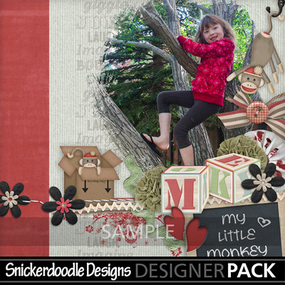 Digital Scrapbooking Kits | Monkey Business-(Snicker) | Animals - Pets ...
