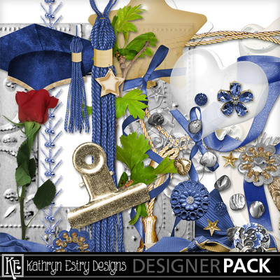 Digital Scrapbooking Kits | Graduation Day-Blue-(Kathryn ...
