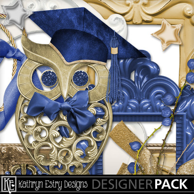 Digital Scrapbooking Kits | Graduation Day-Blue-(Kathryn ...
