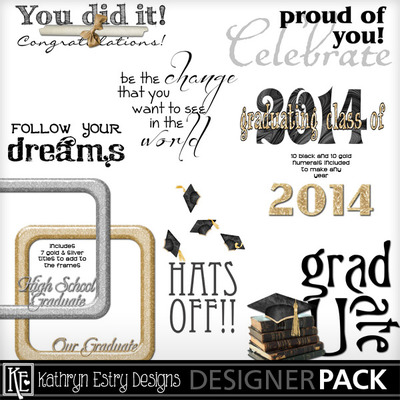 Digital Scrapbooking Kits | Graduation Day Bundle-(Kathryn) | Everyday ...