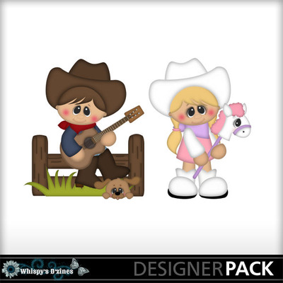 Digital Scrapbooking Kits | Cowboy Up Clipart Set-(Whispy) | Boys ...