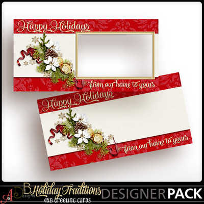Digital Scrapbooking Kits | Holiday Traditions 4x8 Cards-(ADBD ...