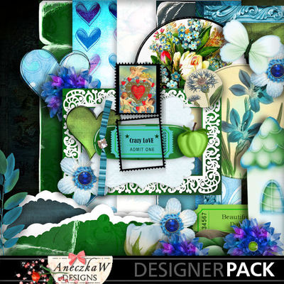 Digital Scrapbooking Kits | Crazy Love-(aniaw) | Decorative, Everyday ...