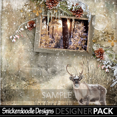 Digital Scrapbooking Kits | Woodland Winter Pack-(Snicker) | Memories ...
