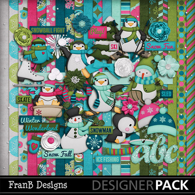 Digital Scrapbooking Kits | Winter Wonderland-(FranB) | Kid Fun ...