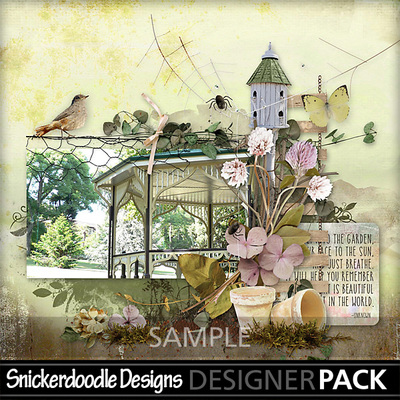 Digital Scrapbooking Kits | Garden Gate Bundle Pack-(Snicker ...