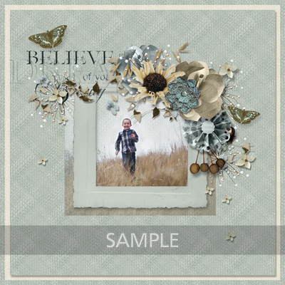 Digital Scrapbooking Kits | Believe Page Kit-(ADBD) | Vintage | MyMemories