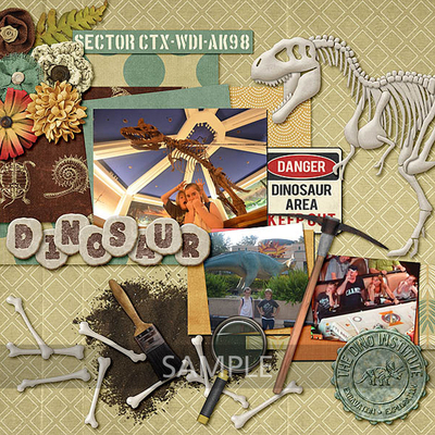 Digital Scrapbooking Kits | Prehistoric World-(MSG) | Boys ...