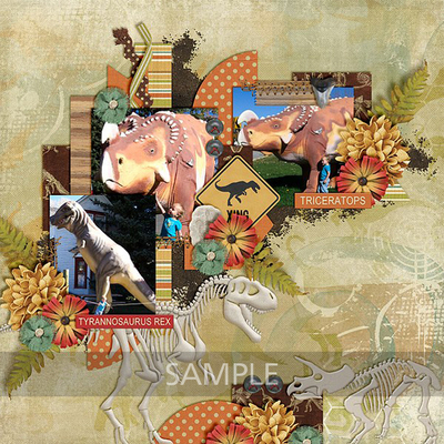 Digital Scrapbooking Kits | Prehistoric World-(MSG) | Boys ...