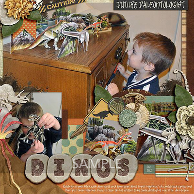 Digital Scrapbooking Kits | Prehistoric World-(MSG) | Boys ...
