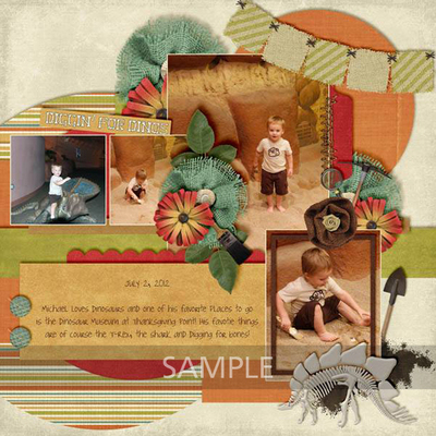 Digital Scrapbooking Kits | Prehistoric World-(MSG) | Boys ...