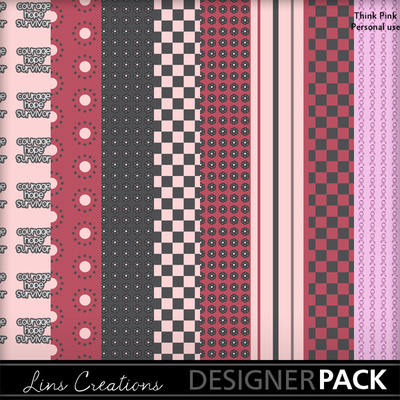 Digital Scrapbooking Kits | Think Pink-(LinsCre) | | MyMemories