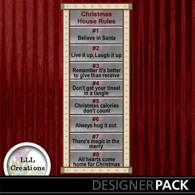 Digital Scrapbooking Kits | Christmas House Rules-(LLLCrtn ...