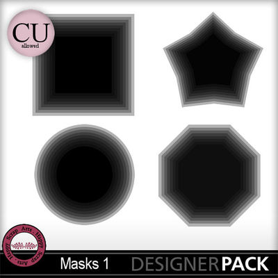 Digital Scrapbooking Kits | Masks 1-(HSA) | Decorative, Everyday ...