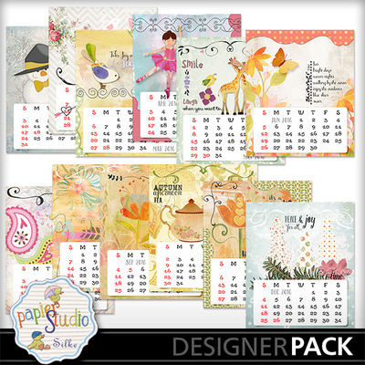 Digital Scrapbooking Kits | Lily Calendar 2016-(paperst) | Calendars ...