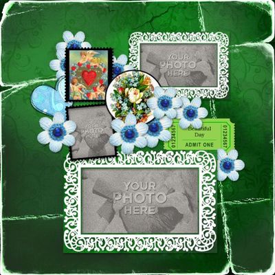 Digital Scrapbooking Kits | Crazy Love Template 1-(aniaw ...