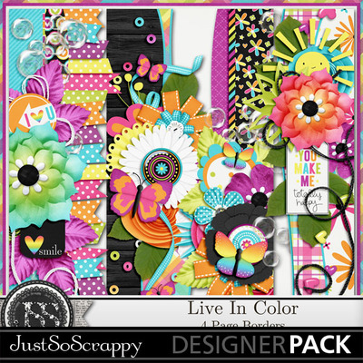 Digital Scrapbooking Kits | Live In Color Bundle-(jsscrap) | Everyday ...