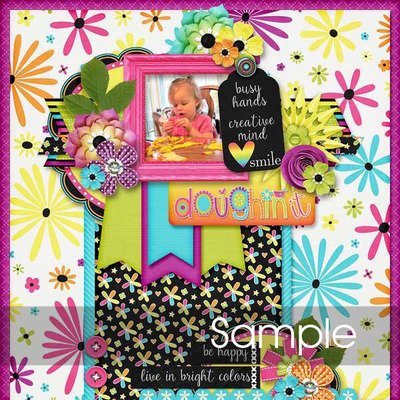 Digital Scrapbooking Kits | Live In Color Bundle-(jsscrap) | Everyday ...