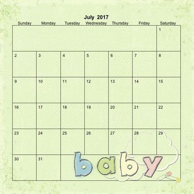 Digital Scrapbooking Kits | MM8 Baby Calendar-(MyMem) | Babies | MyMemories