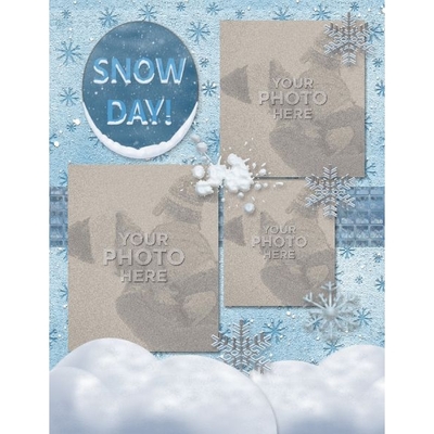 Digital Scrapbooking Kits | Snow Day 8x11 Template-(LLLCrtn) | Boys ...