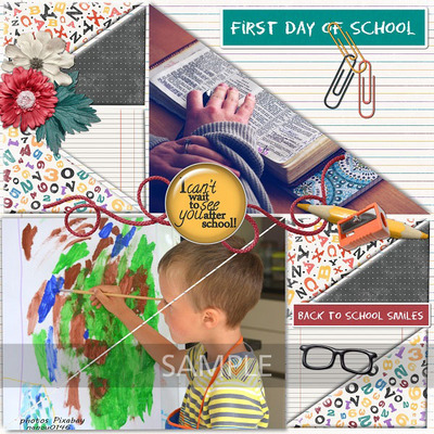 Digital Scrapbooking Kits | Back to school-(Yascrap) | School, School ...