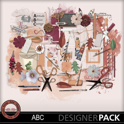 Digital Scrapbooking Kits | ABC kit-(HSA) | Seasons, Seasons - Autumn ...