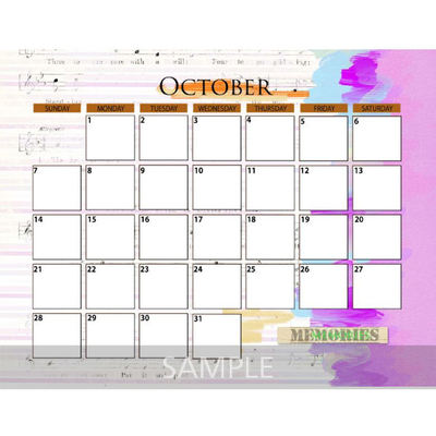 Digital Scrapbooking Kits | 11x8_5 Calendar 2018-(aniaw) | Calendars ...