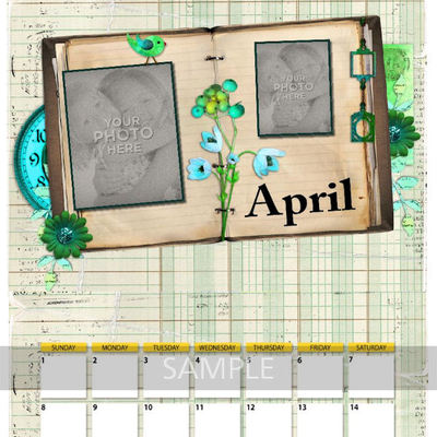 Digital Scrapbooking Kits | 11x8_5 Calendar3 2018-(aniaw) | Calendars ...