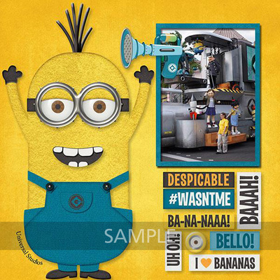 Digital Scrapbooking Kits | One in a Minion-page kit-(MSG) | Boys ...
