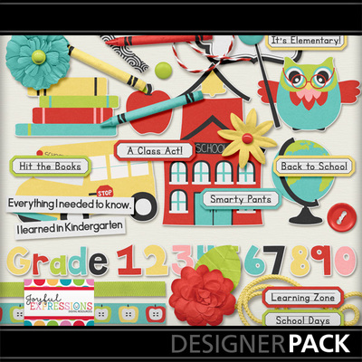 Digital Scrapbooking Kits | Back to School 2-(MMDCS) | School | MyMemories