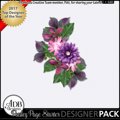 Digital Scrapbooking Kits | Paisley Cluster TVR Chall Gift-(ADBD ...