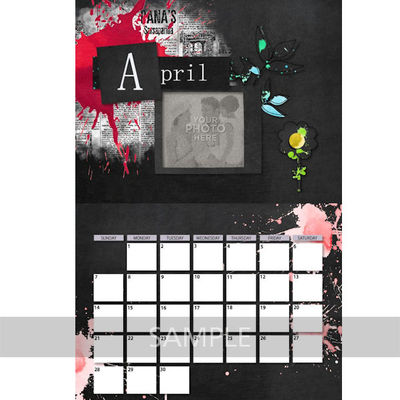 Digital Scrapbooking Kits | 2019Painted Calendar-(aniaw) | Calendars ...