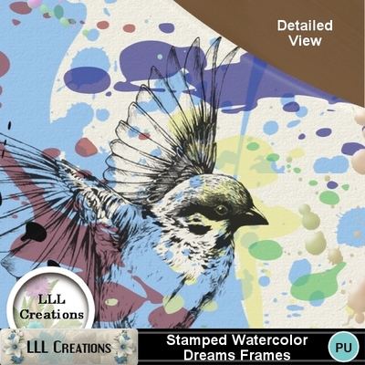 Digital Scrapbooking Kits | Stamped WD Frames-(LLLCrtn) | Decorative ...