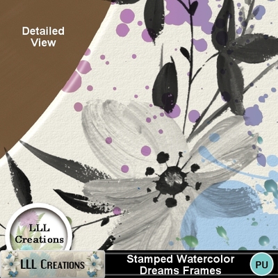 Digital Scrapbooking Kits | Stamped WD Frames-(LLLCrtn) | Decorative ...