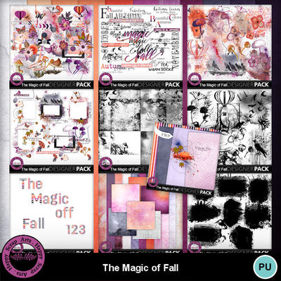 Digital Scrapbooking Kits | The Magic of Fall Bundle-(HSA) | Decorative ...