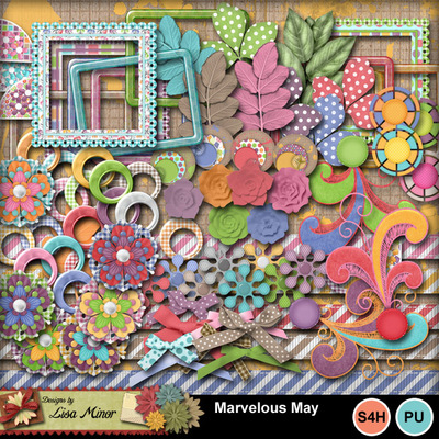 Digital Scrapbooking Kits | Marvelous May-(LisaMM) | Seasons - Spring ...