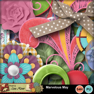 Digital Scrapbooking Kits | Marvelous May-(LisaMM) | Seasons - Spring ...