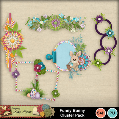 Digital Scrapbooking Kits | Funny Bunny BUNDLE-(LisaMM) | Holidays ...