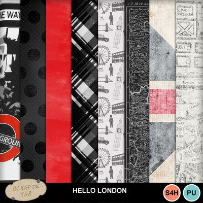 Digital Scrapbooking Kits | Hello London-(Yascrap) | Holidays, Memories ...