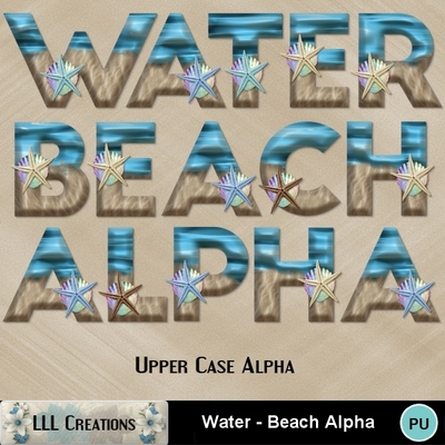 Digital Scrapbooking Kits | Water-Beach Alpha-(LLLCrtn) | Beach, Family ...